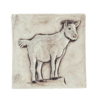 Sweet Goat Tile-Hand Painted - Fire Creek Clay LLC