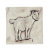 Sweet Goat Tile-Hand Painted - Fire Creek Clay LLC