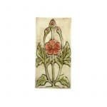 Art Deco Wild Rose 4x8 Tile - Fire Creek Clay LLC