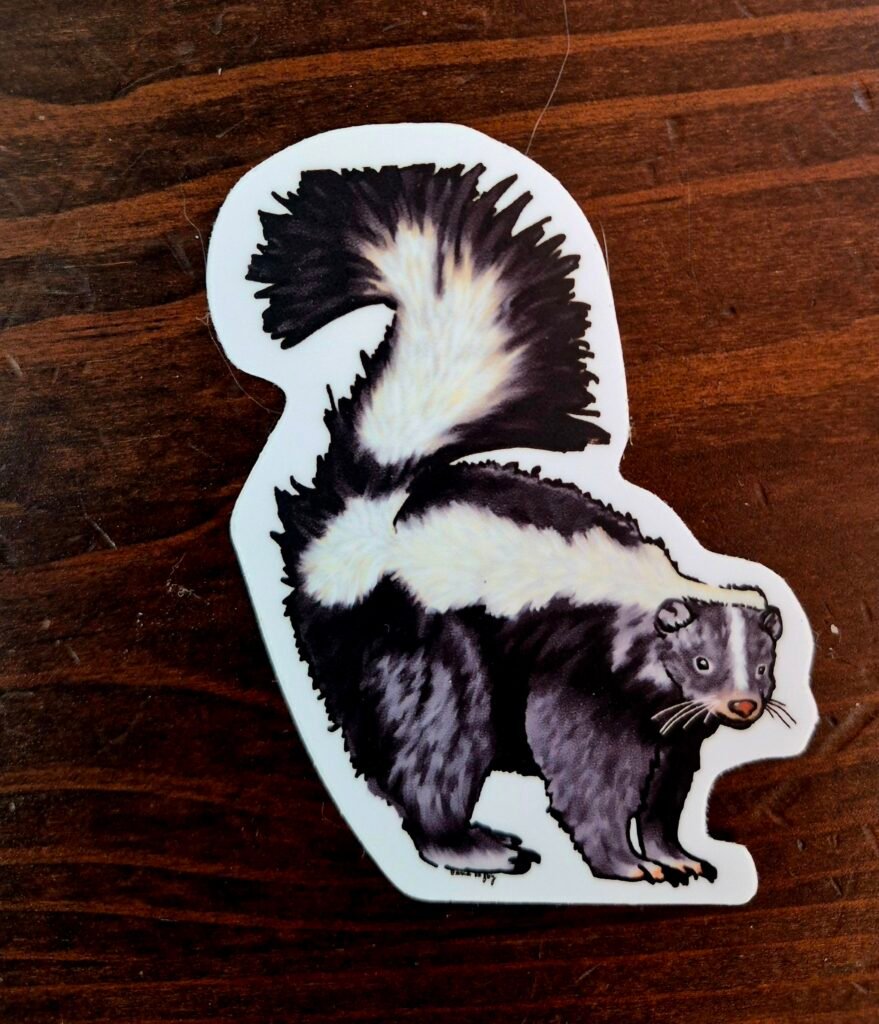 Skunk Sticker - Fire Creek Clay LLC